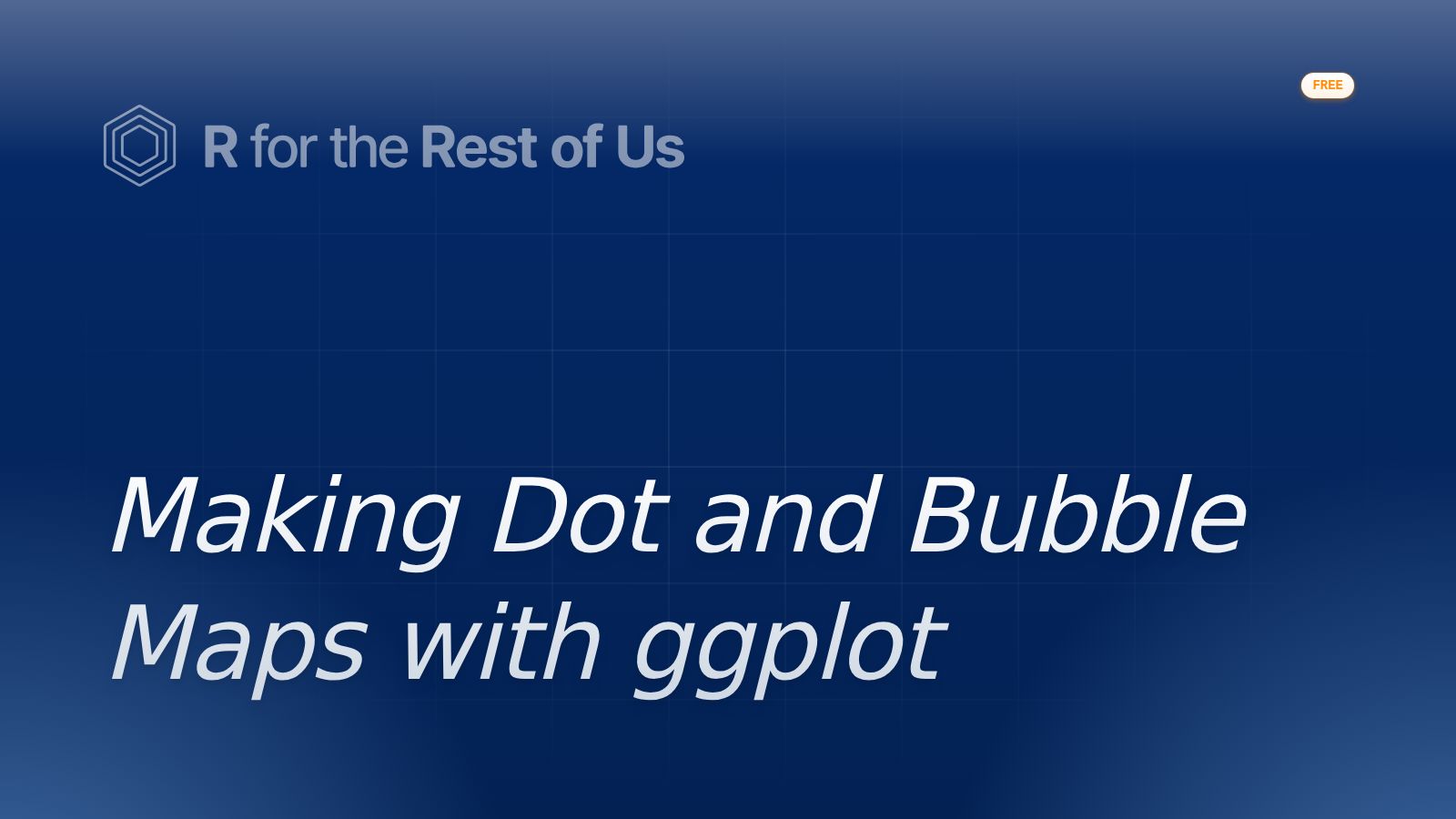 Making Dot and Bubble Maps with ggplot - R for the Rest of Us
