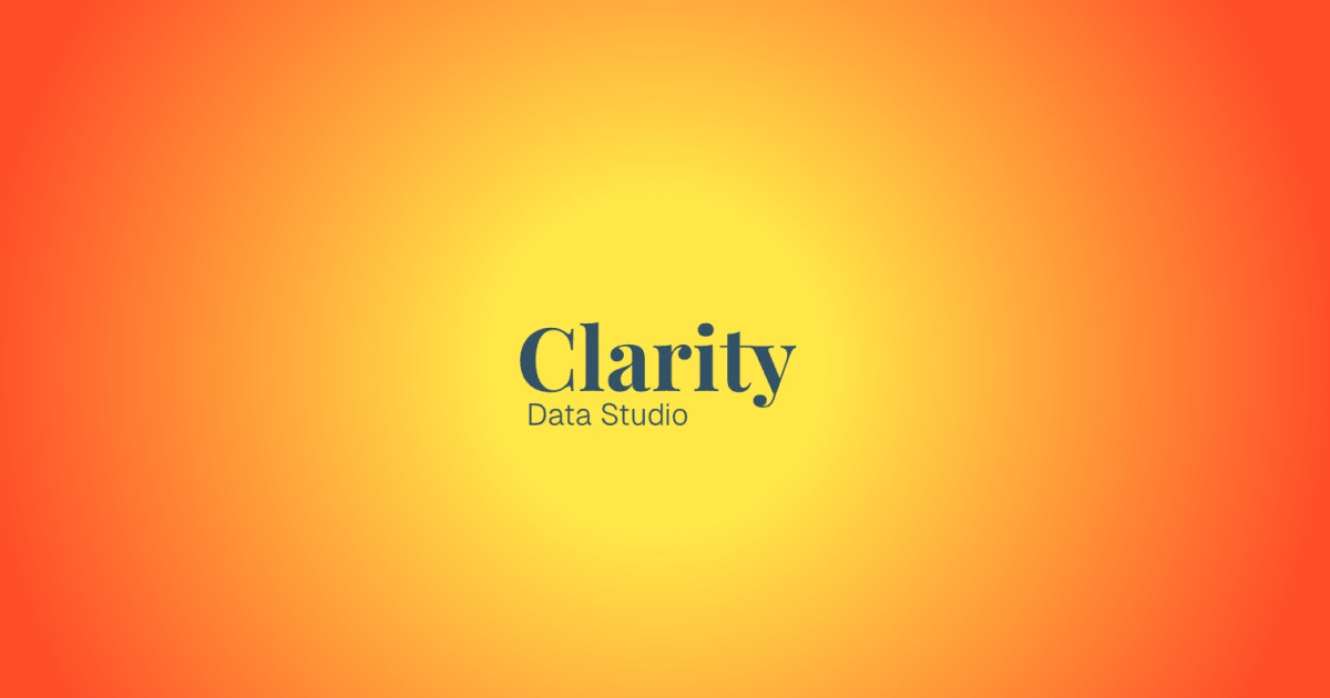 Our consulting work has a new name: Clarity Data Studio - R for the Rest of Us
