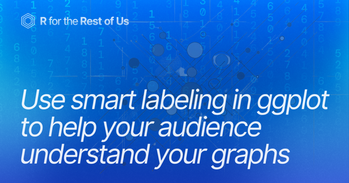 Use Smart Labeling In Ggplot To Help Your Audience Understand Your Graphs R For The Rest Of Us