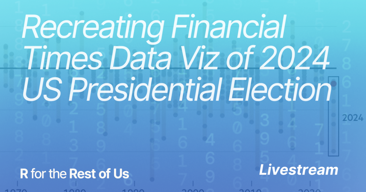 Recreating Financial Times Data Viz of 2024 US Presidential Election - R for the Rest of Us