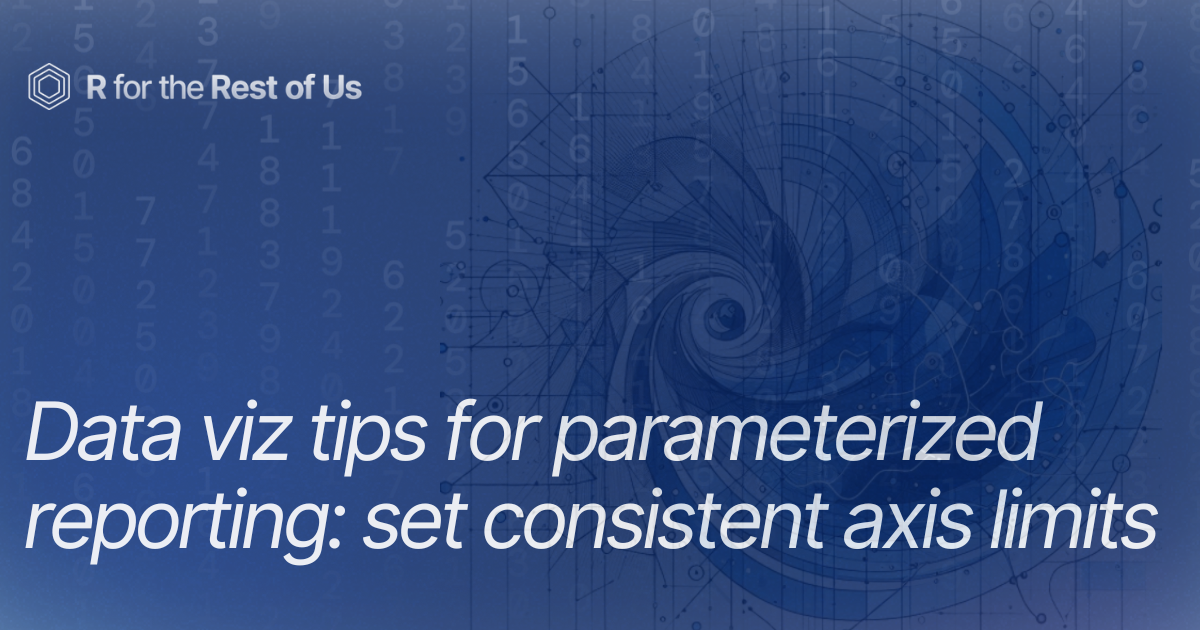 Data viz tips for parameterized reporting: set consistent axis limits - R for the Rest of Us